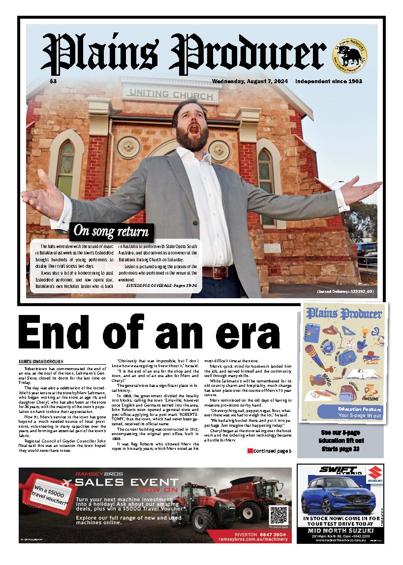 The Plains Producer - 7th August 2024 | Plains Producer