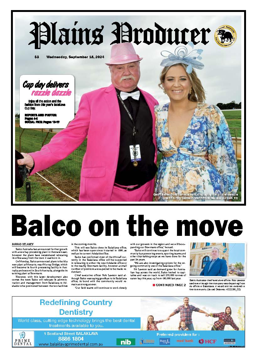 The Plains Producer - 18th September 2024 | Plains Producer