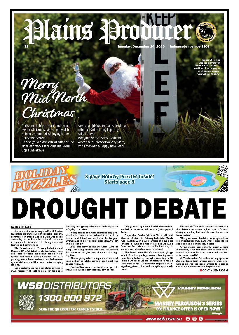 The Plains Producer - 25th December 2024 | Plains Producer