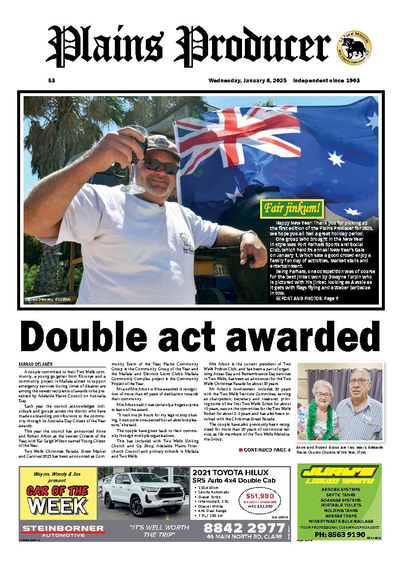 The Plains Producer - 8th January 2025 | Plains Producer