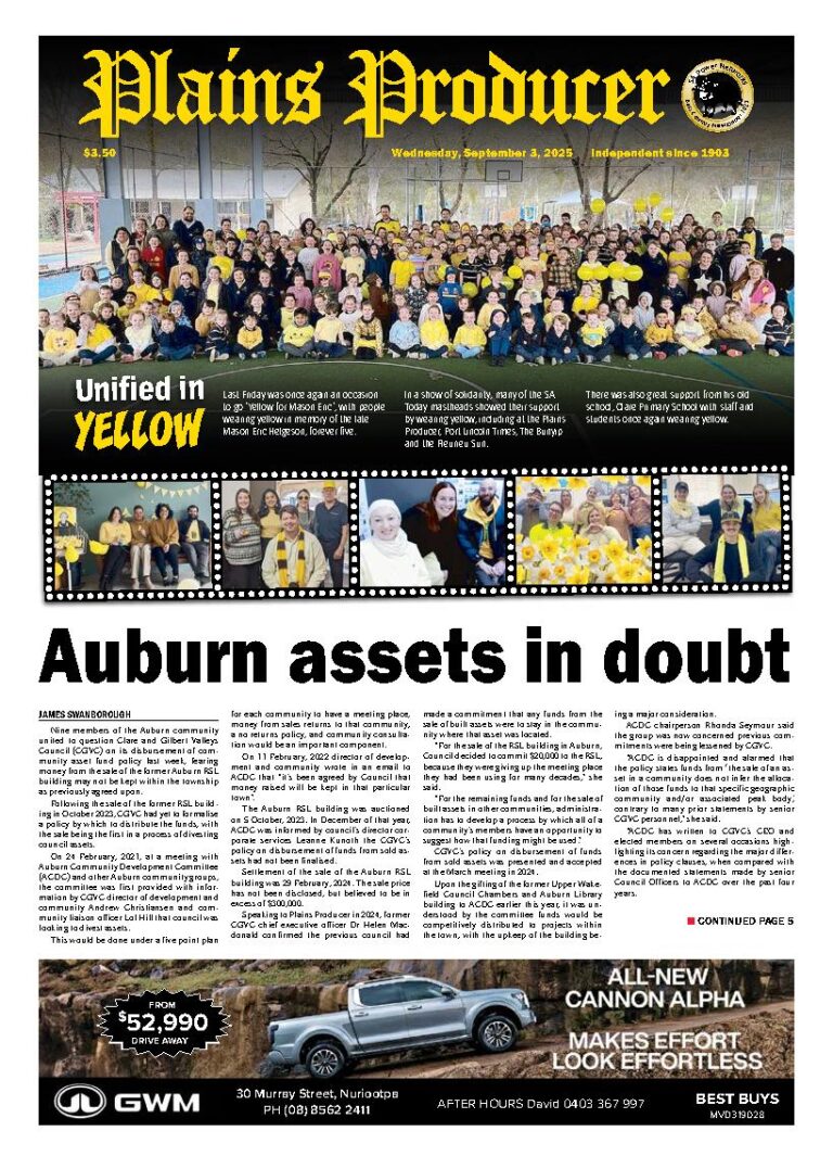 The Plains Producer - 3rd September 2025 | Plains Producer