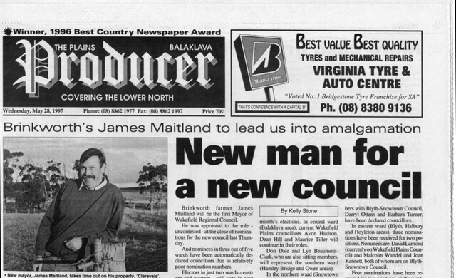 Wakefield remembers Mayor Maitland | Plains Producer